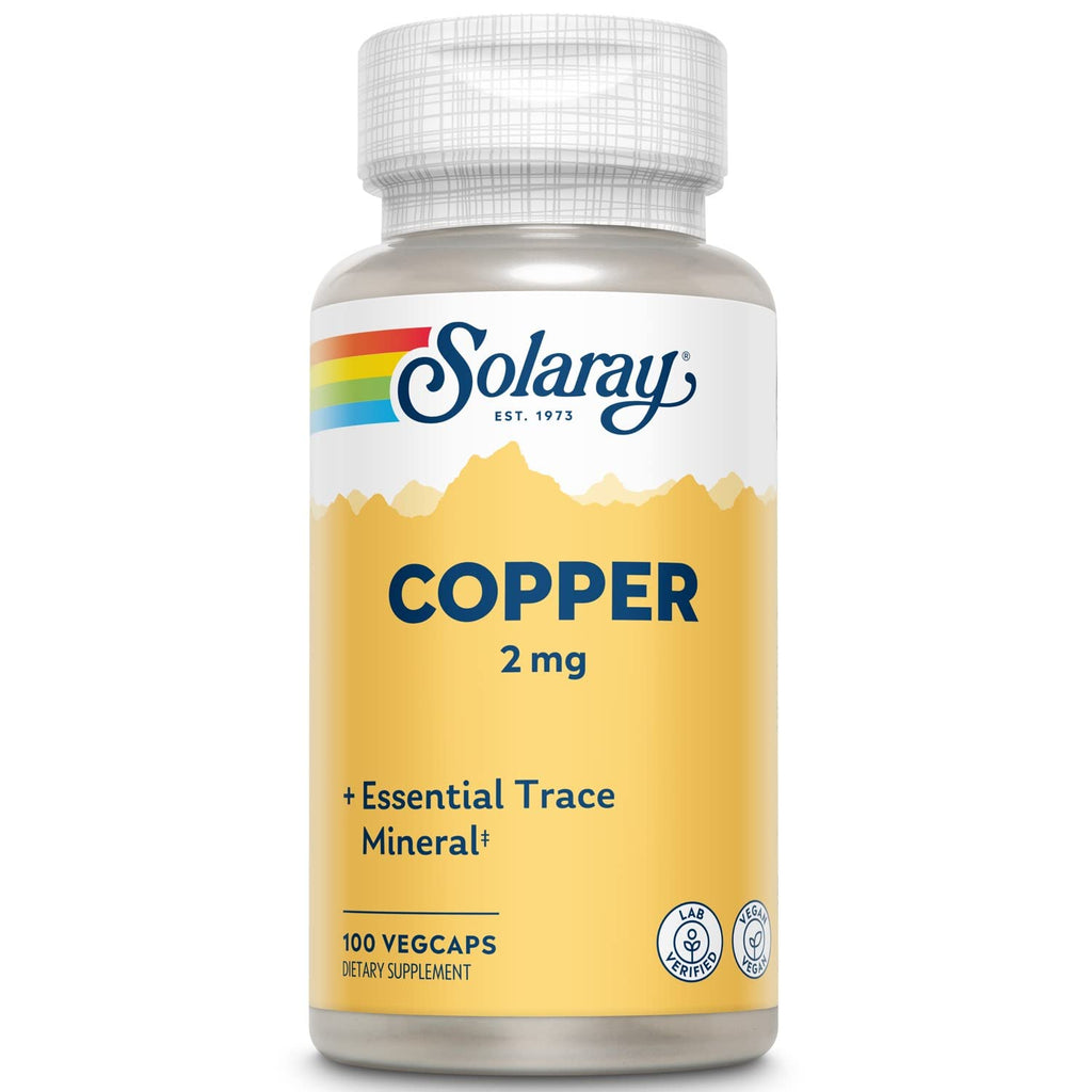 Solaray copper mineral supplement capsules