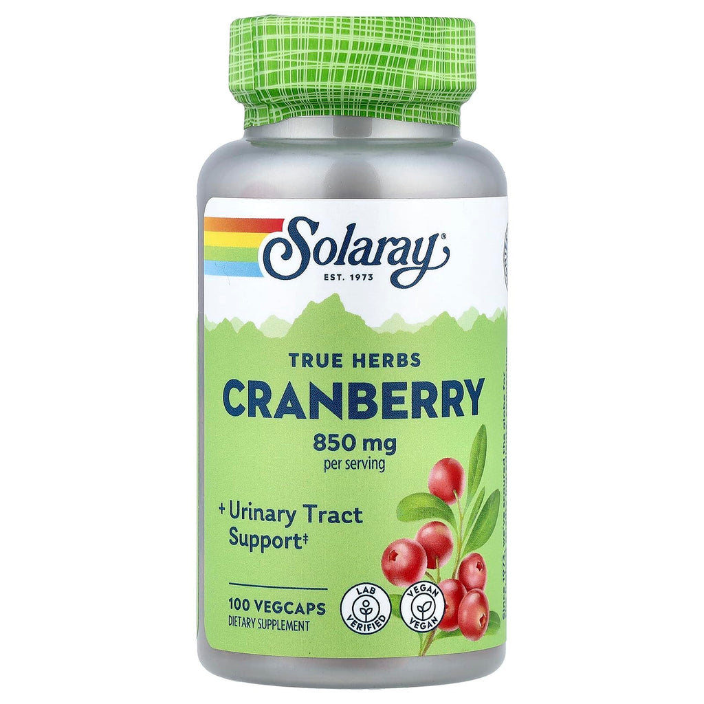 Solaray cranberry capsules for urinary health
