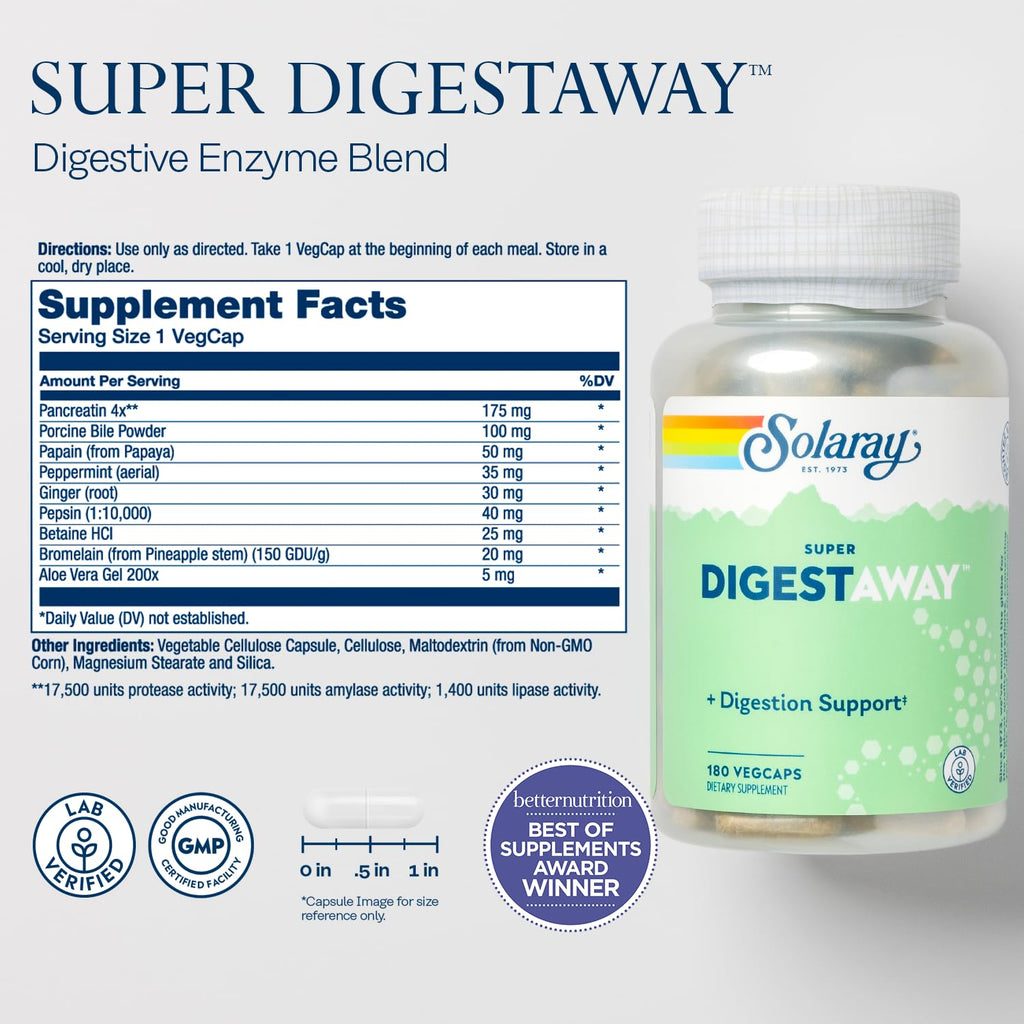 SOLARAY digestive enzymes for bloating relief