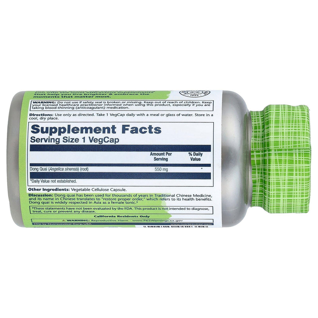 SOLARAY dong quai capsules for vitality