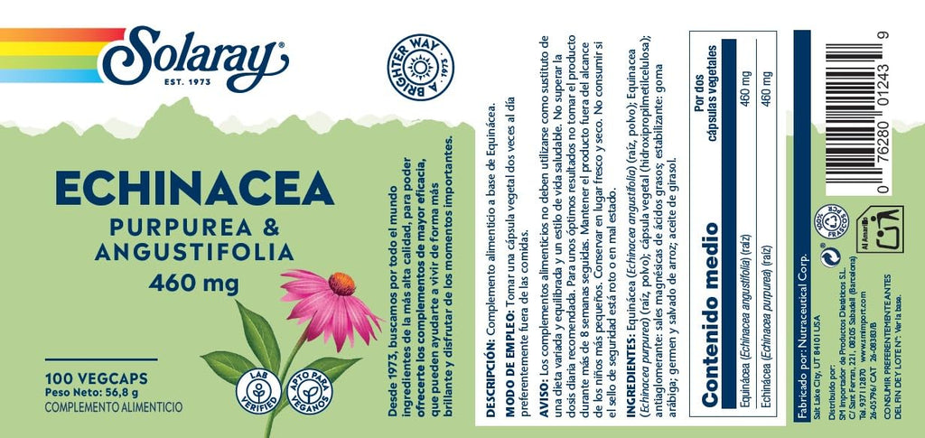 Solaray echinacea for seasonal support