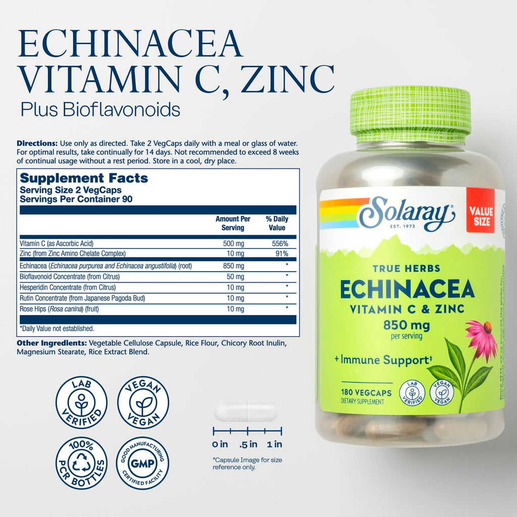 Solaray echinacea for seasonal wellness