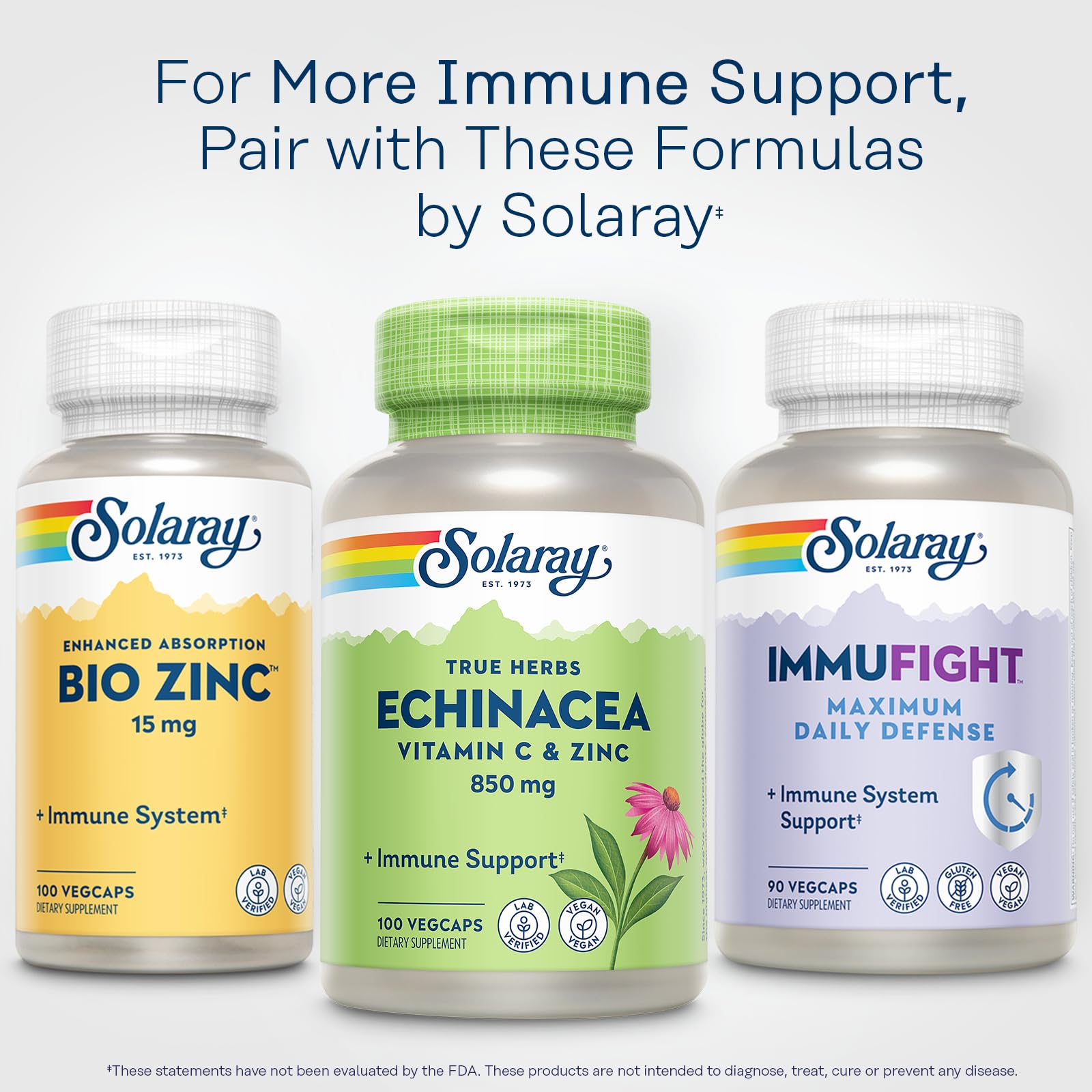 Solaray echinacea with zinc formula