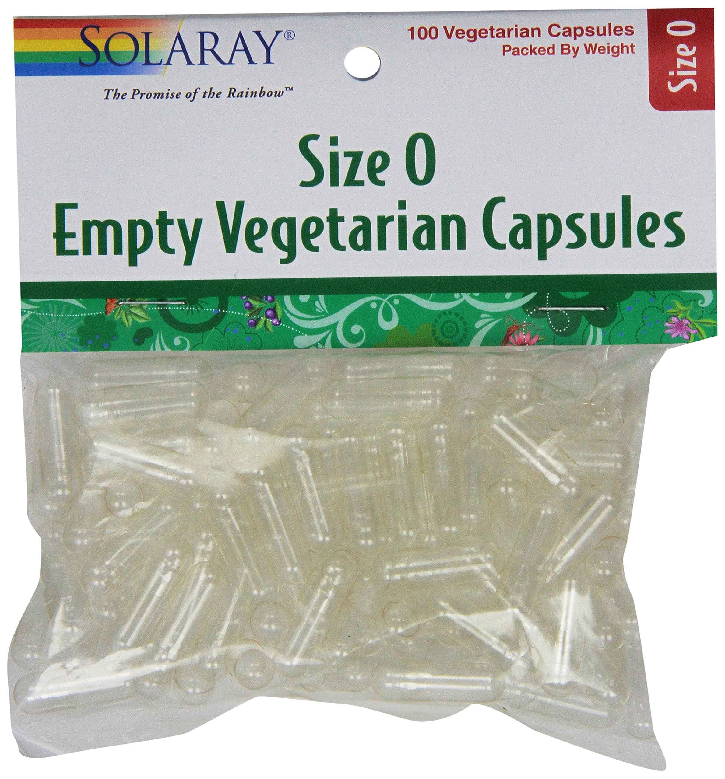 SOLARAY empty vegetarian capsules for supplements
