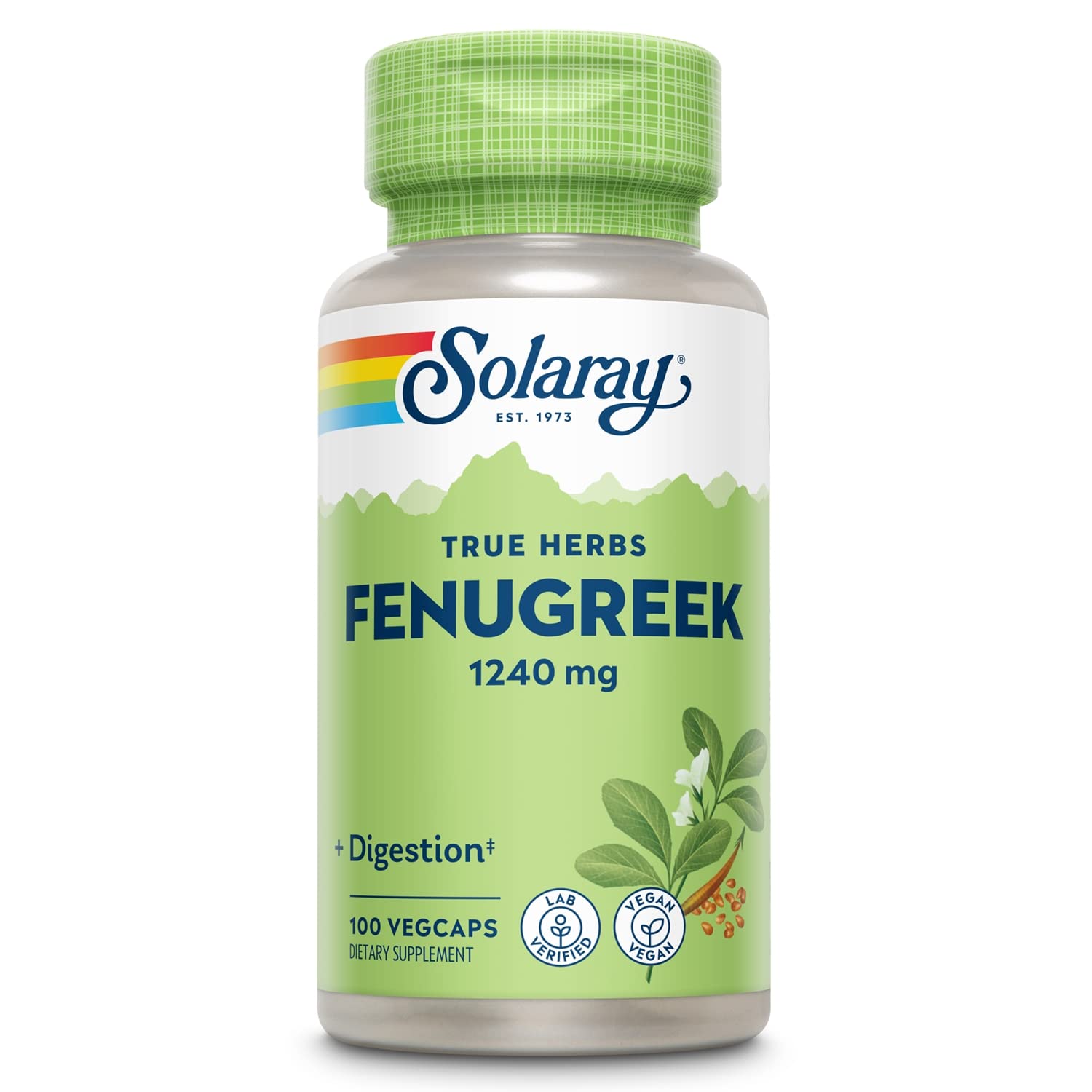 Solaray Fenugreek Seed vegan capsules