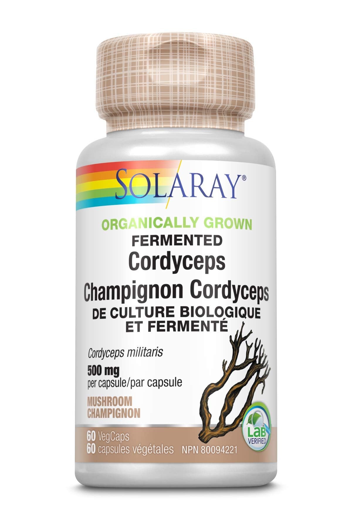 SOLARAY fermented mushrooms for wellness