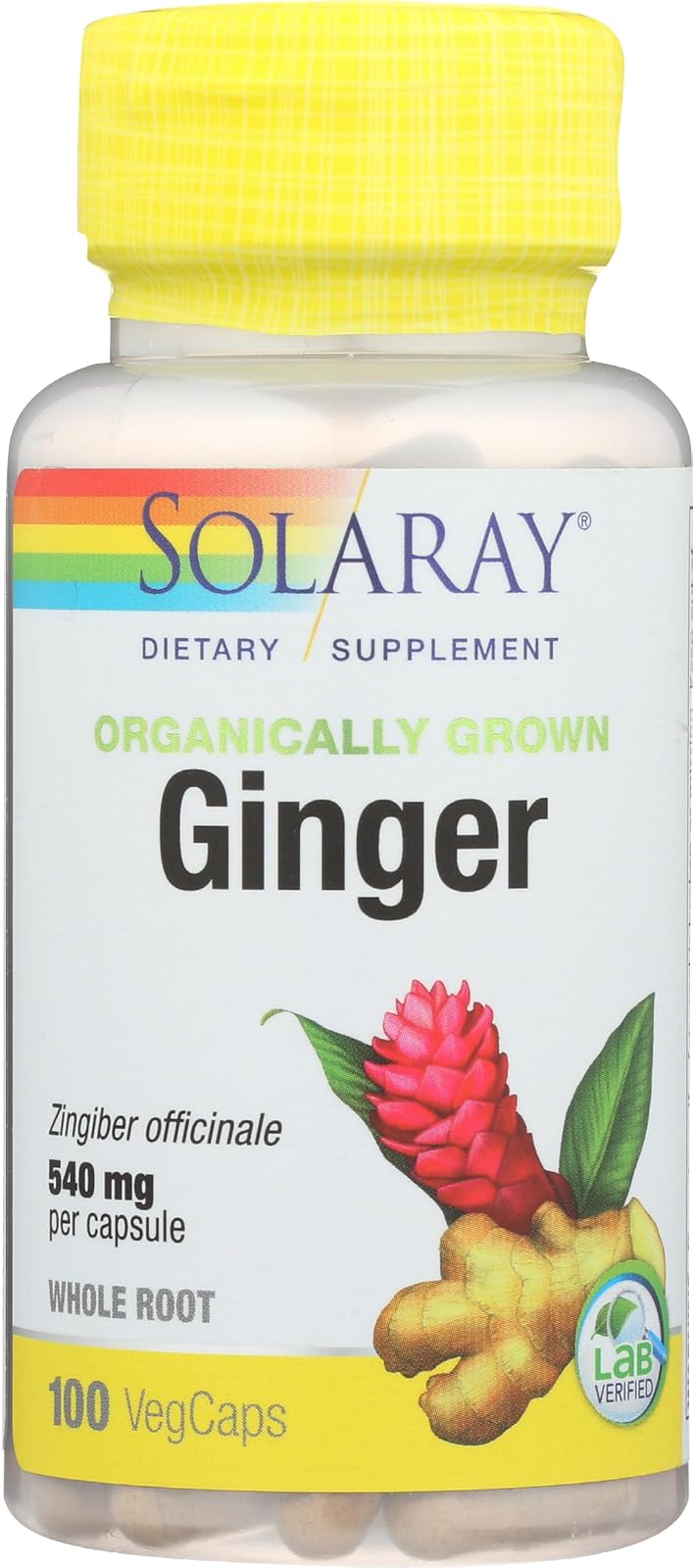SOLARAY ginger root for digestion