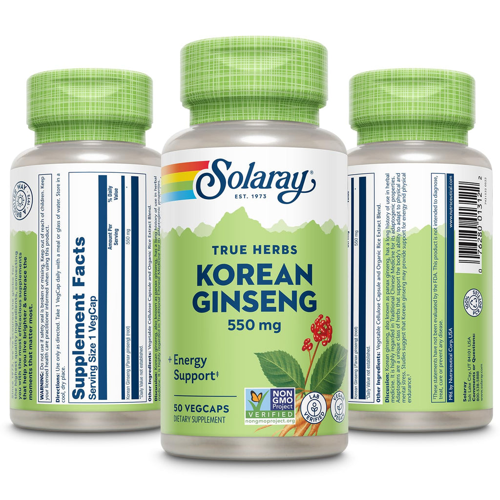 SOLARAY ginseng VegCaps benefits