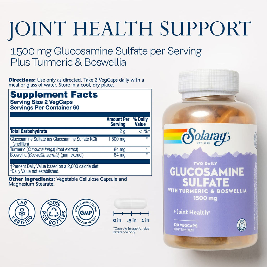 SOLARAY glucosamine for joint support