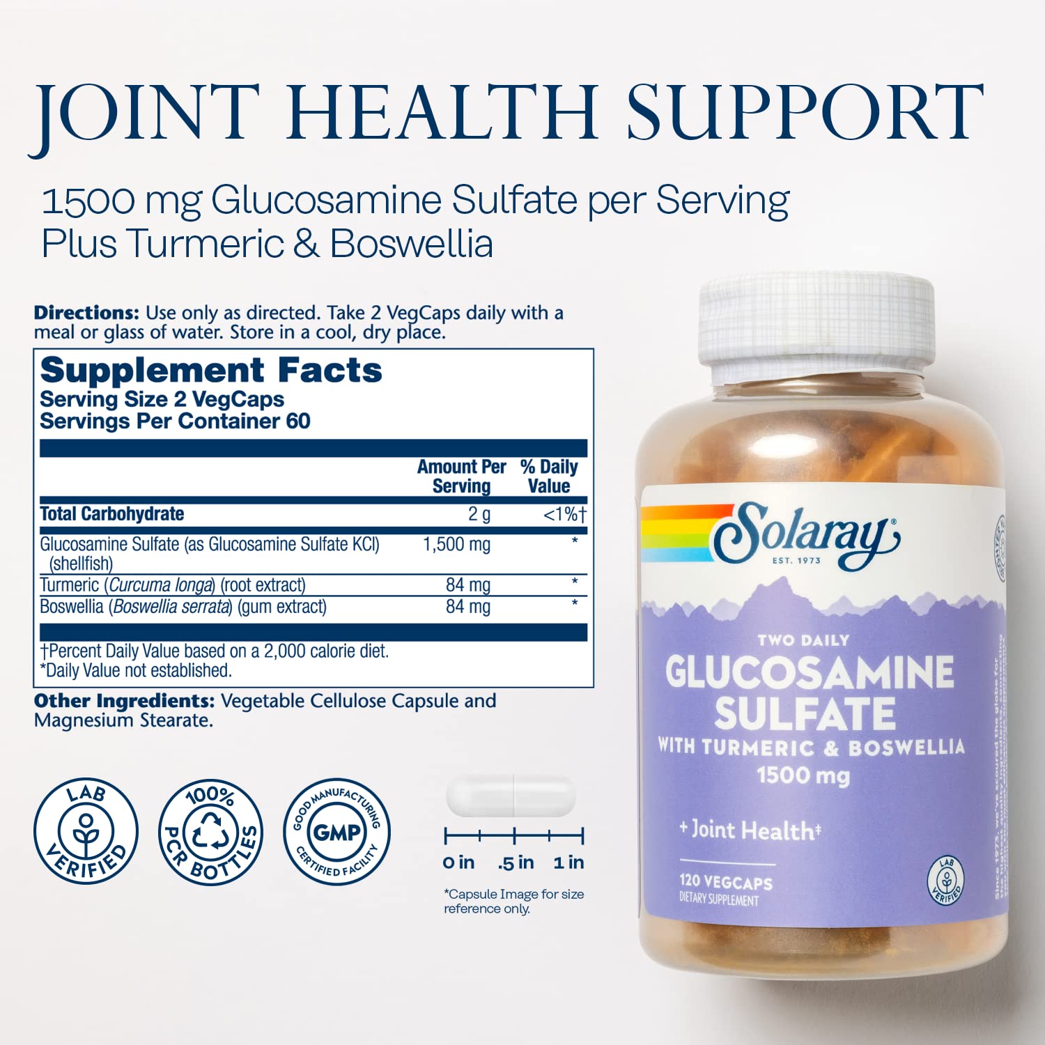 SOLARAY glucosamine for joint support