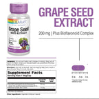 Solaray grape seed extract capsules