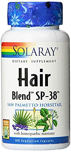 Solaray Hair Blend vitamin capsules for hair health