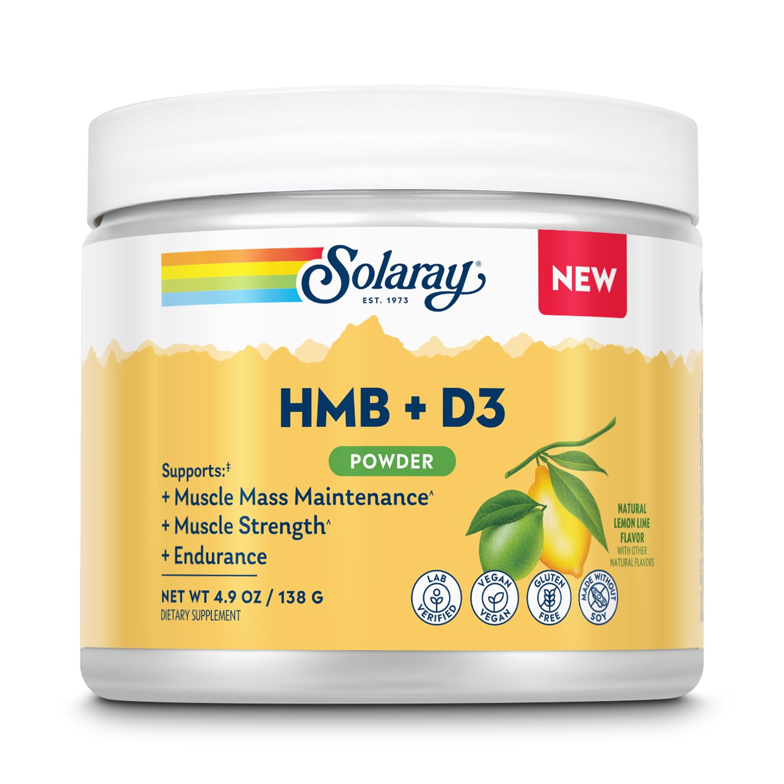 Solaray HMB Plus D3 powder supplement