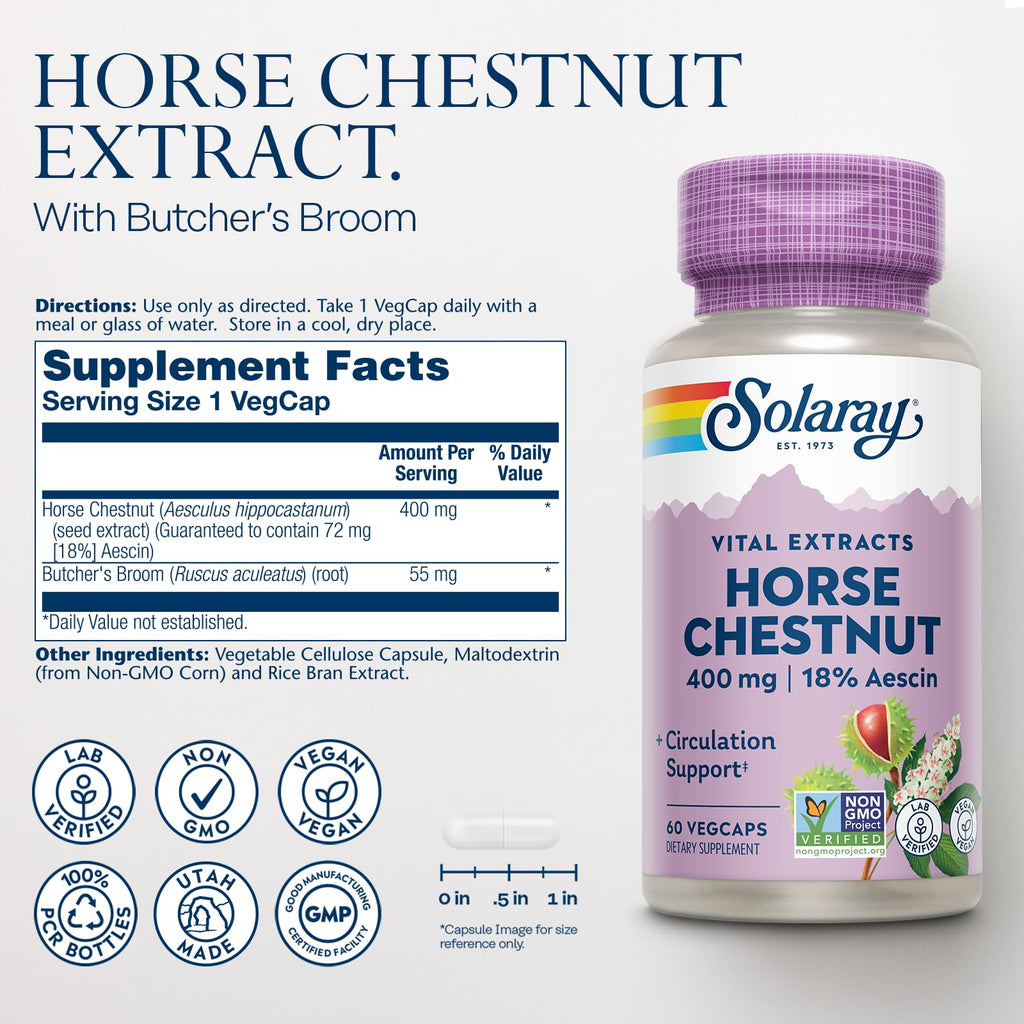 SOLARAY Horse Chestnut 400 mg capsules