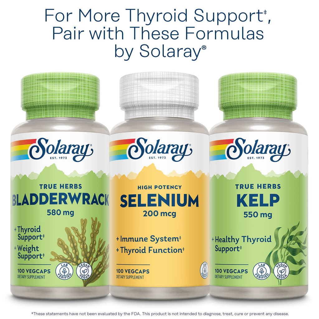 SOLARAY iodine for healthy hormone balance