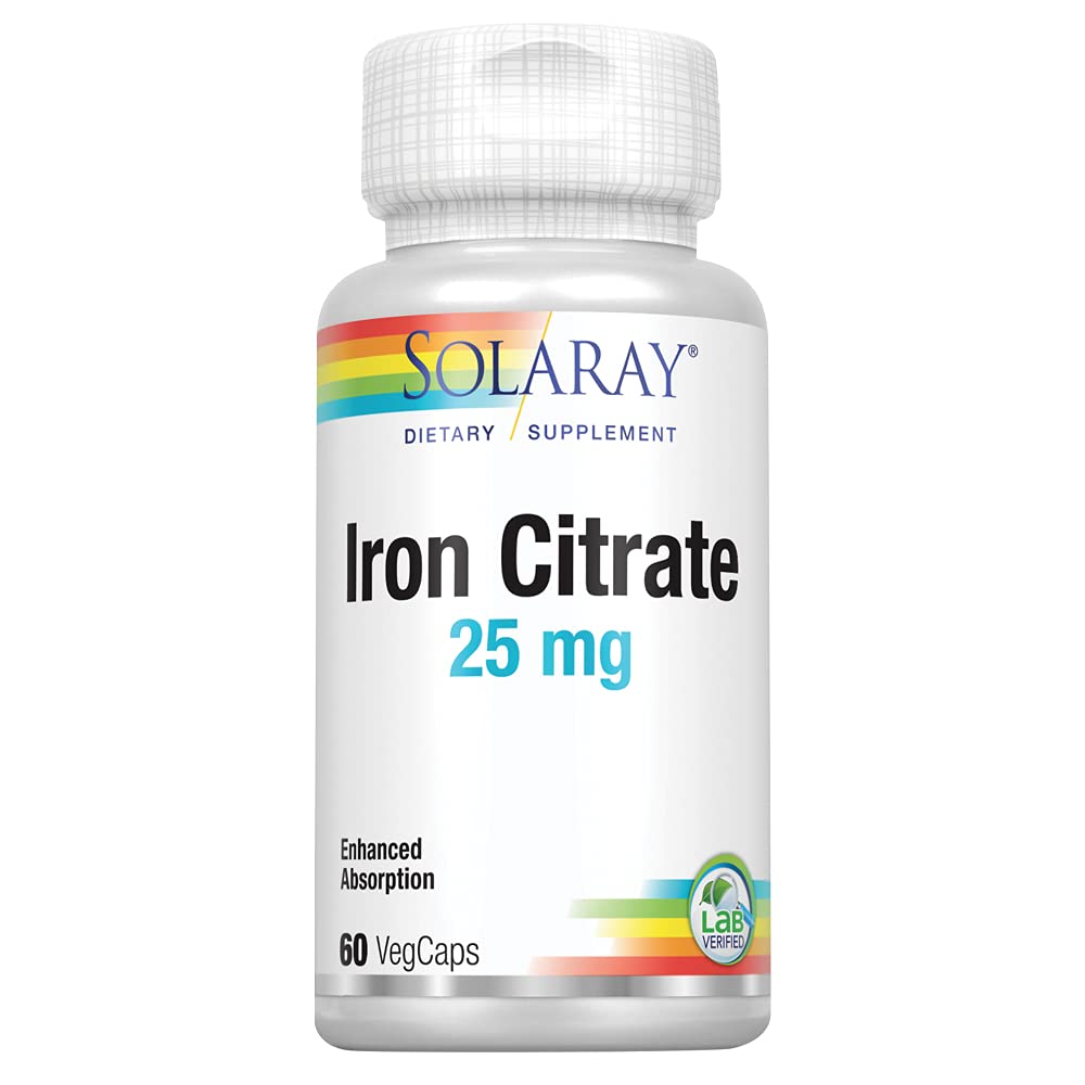 Solaray iron supplement for energy