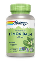 Solaray Lemon Balm vegan capsules