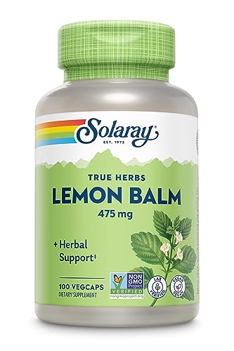 Solaray Lemon Balm vegan capsules