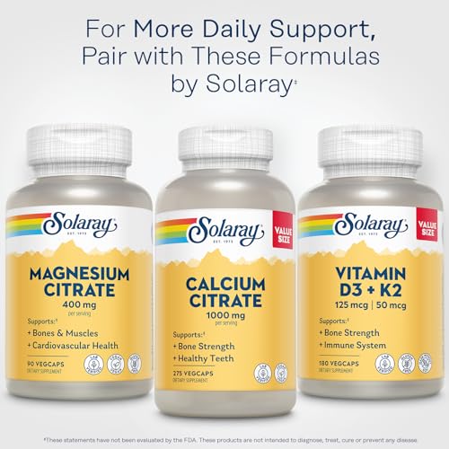 Solaray magnesium capsules for daily wellness