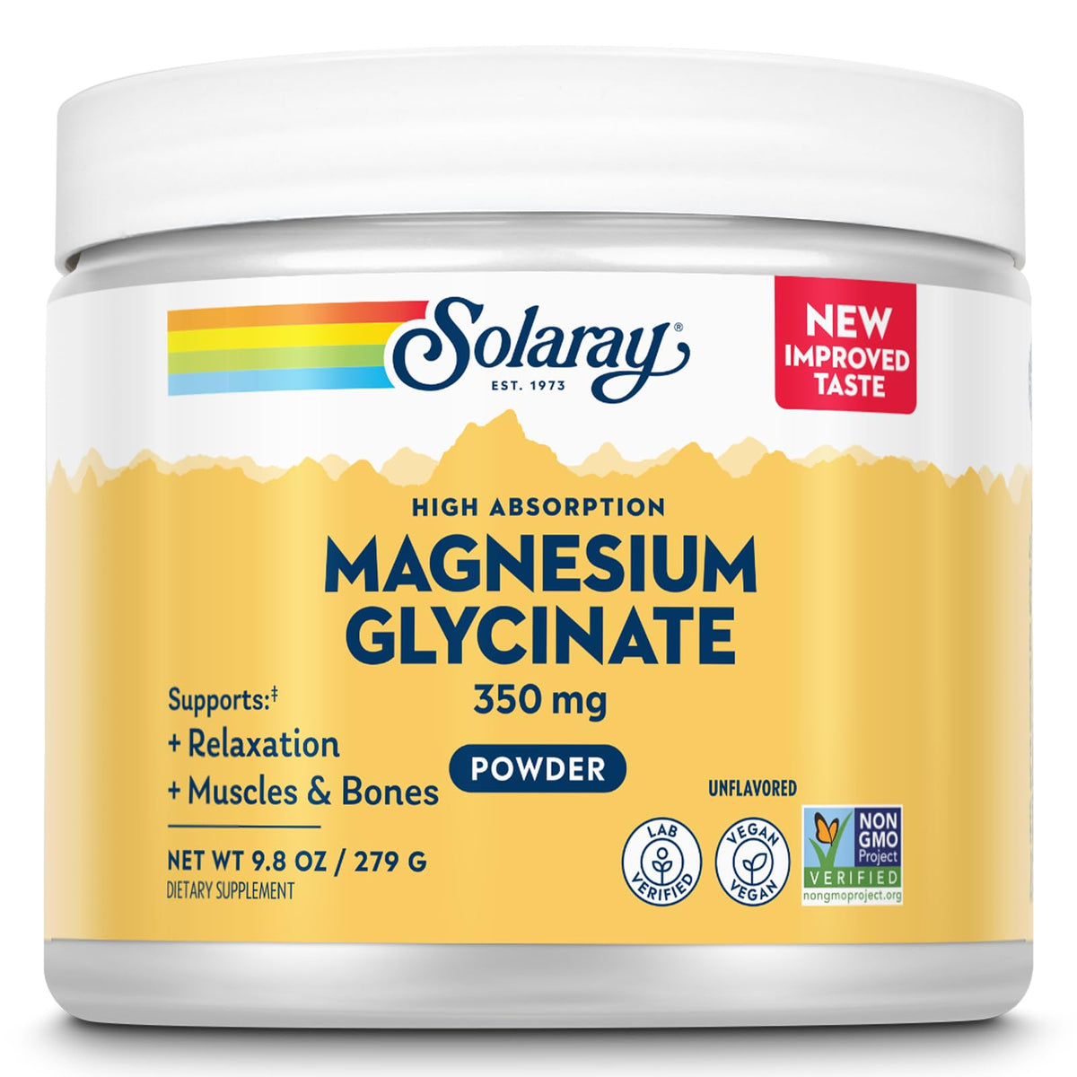 SOLARAY magnesium glycinate for relaxation