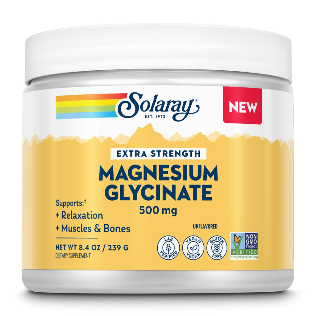 Solaray Magnesium Glycinate powder supplement
