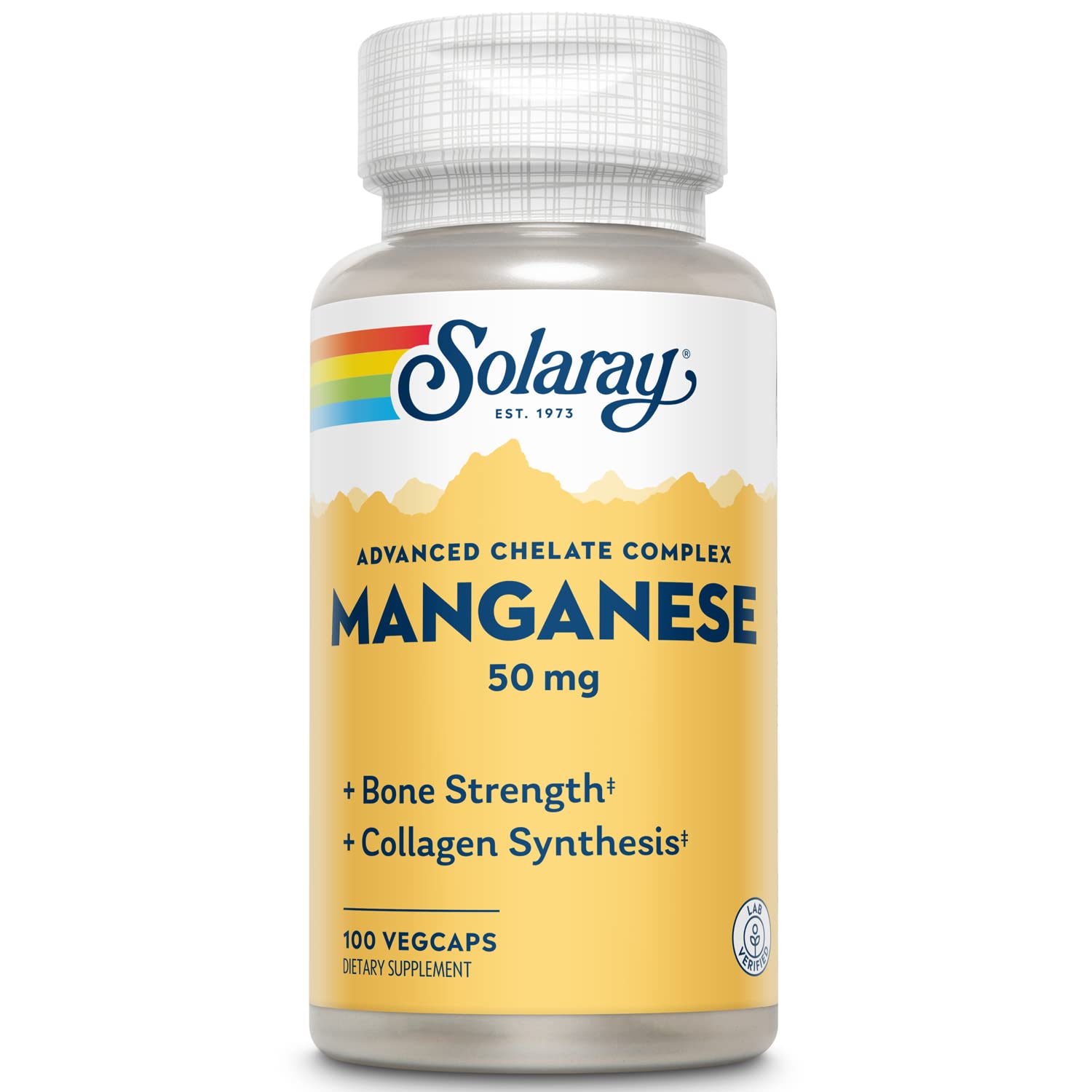 SOLARAY manganese supplement for bone health