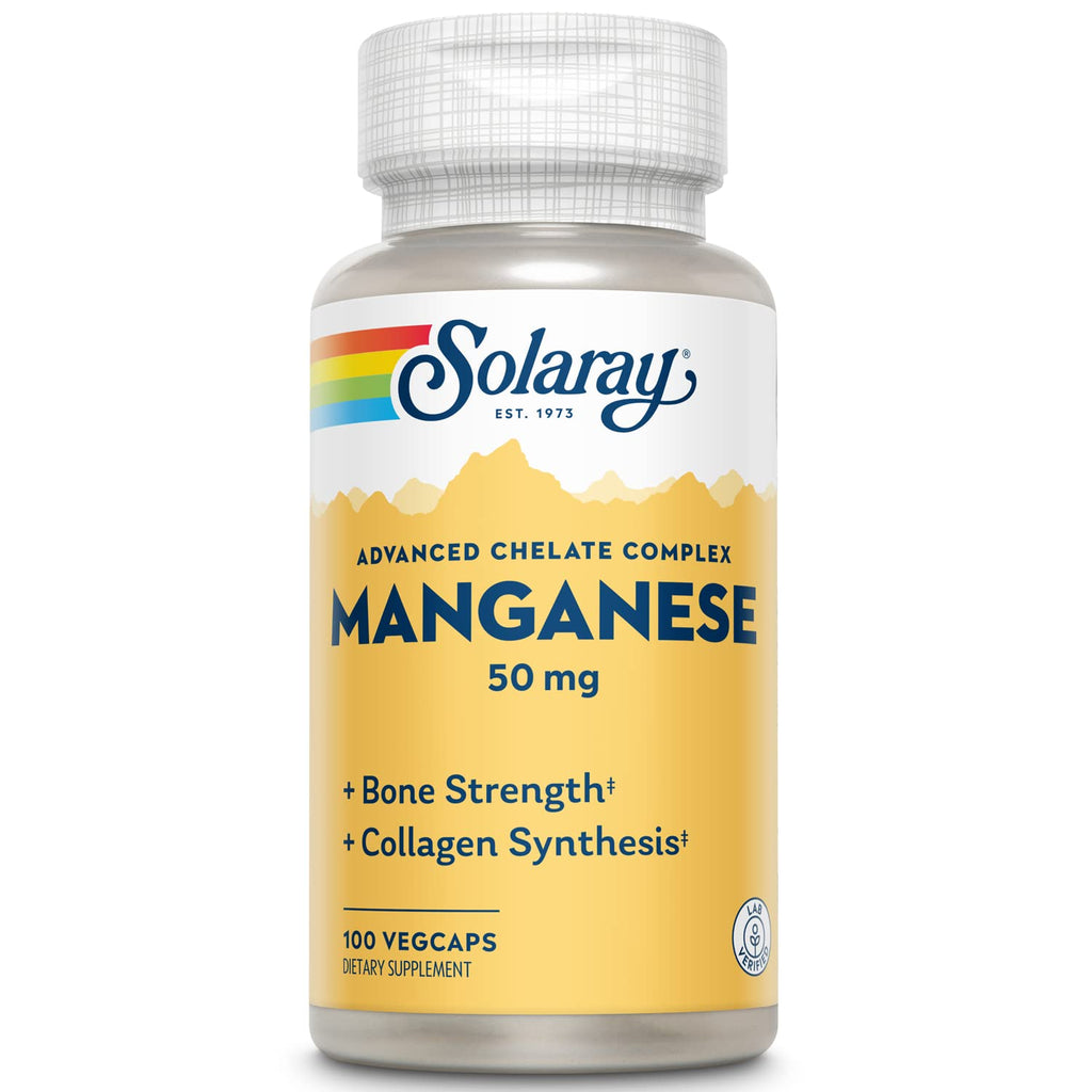 Solaray manganese supplement for energy