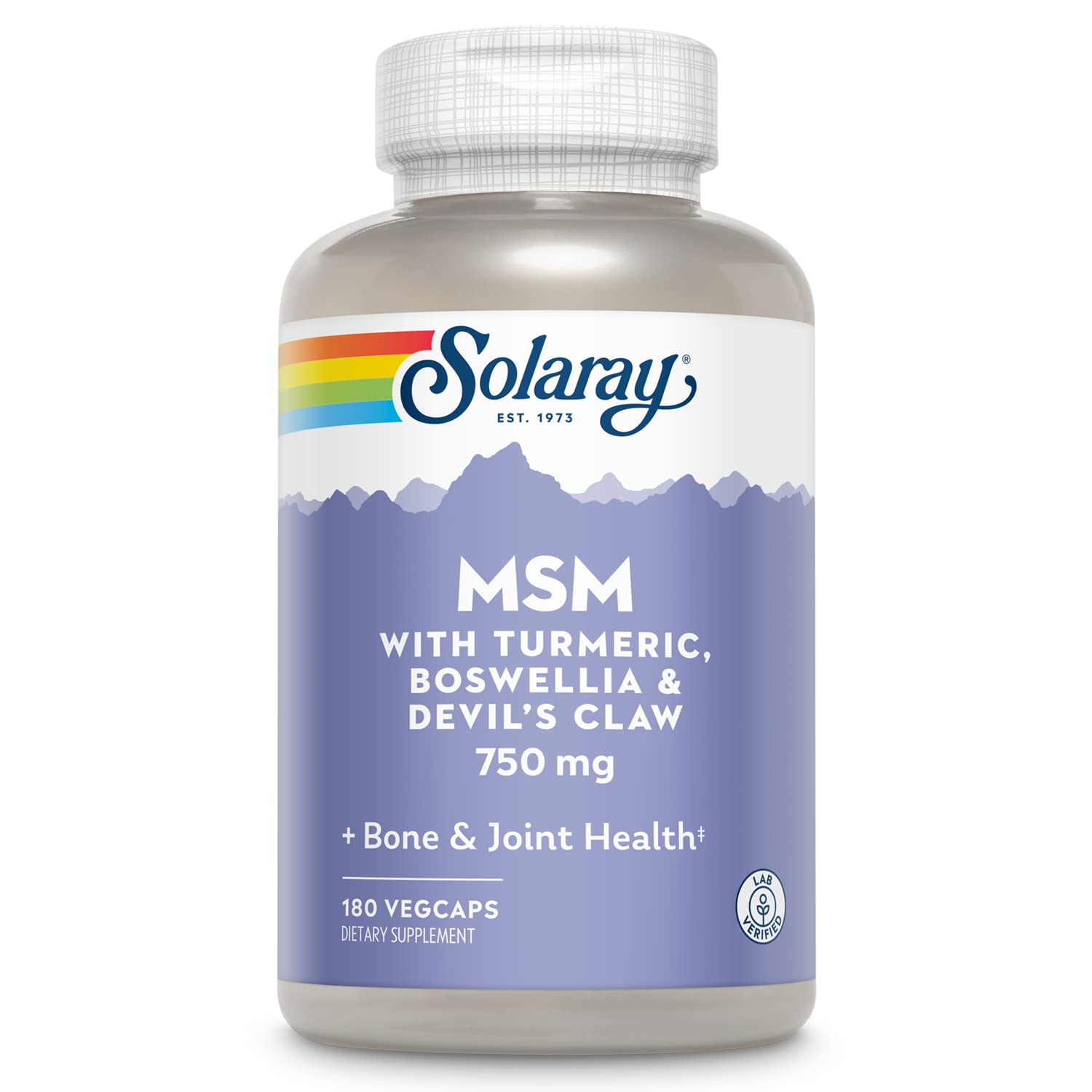 Solaray MSM 750 mg capsules for joint health