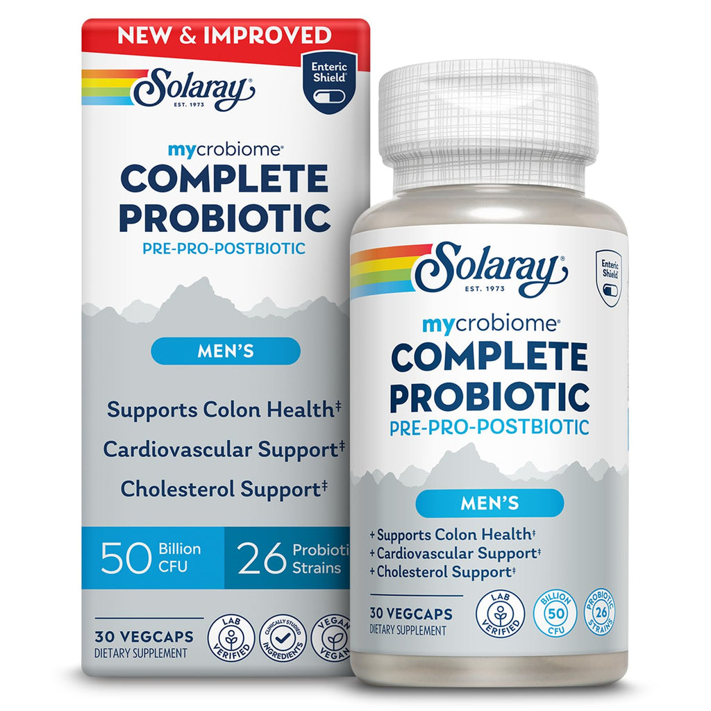 SOLARAY Mycrobiome probiotics for men
