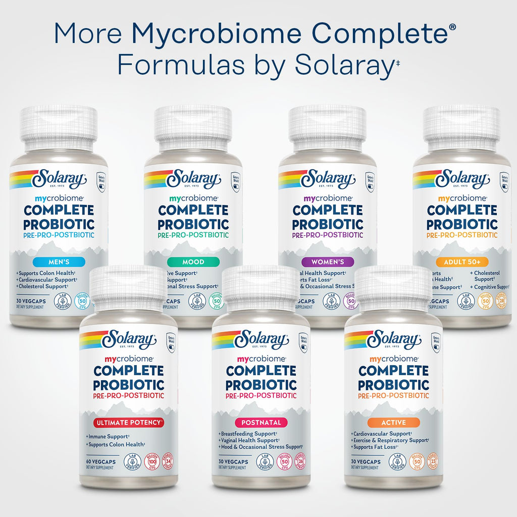 SOLARAY Mycrobiome probiotics for seniors