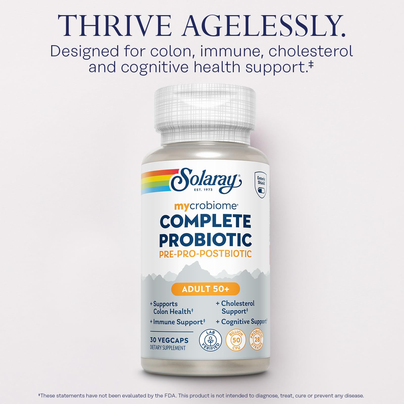 SOLARAY Mycrobiome VegCaps for gut health