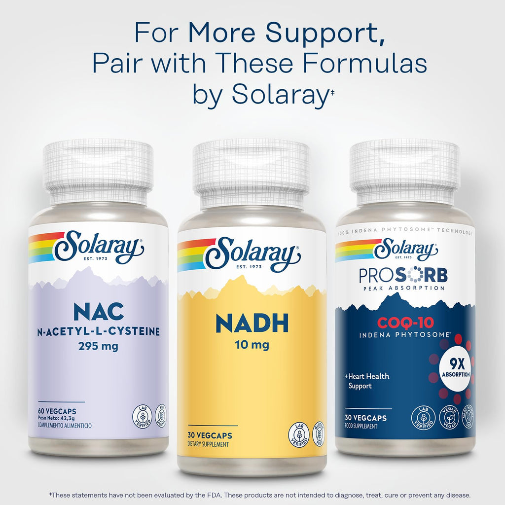 Solaray NADH for enhanced performance
