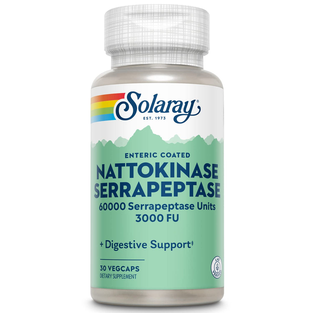 SOLARAY nattokinase serrapeptase multivitamins