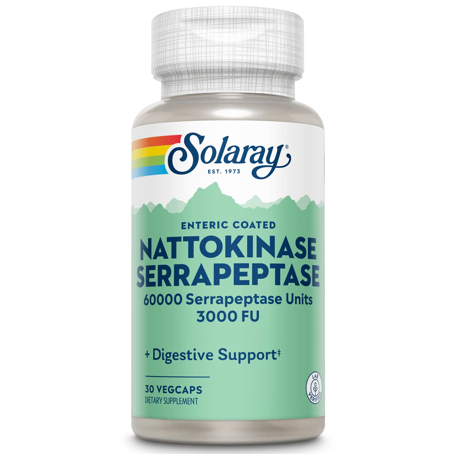 SOLARAY nattokinase serrapeptase multivitamins