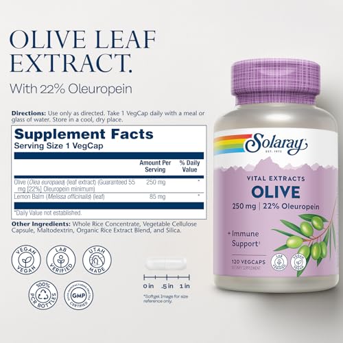 SOLARAY olive leaf immune support