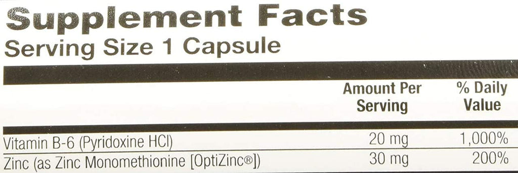 Solaray Optizinc 60 count pack