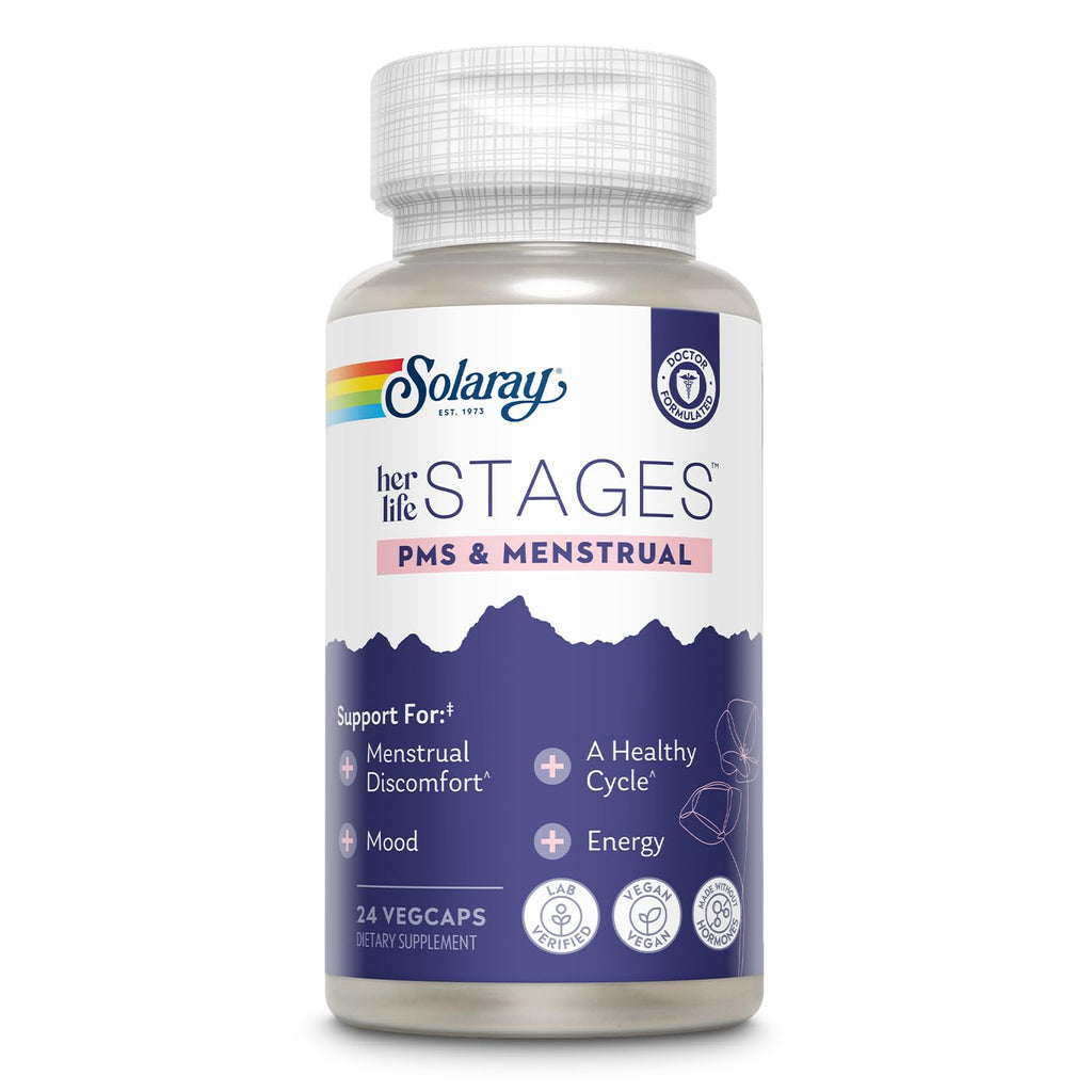 Solaray PMS support supplement benefits