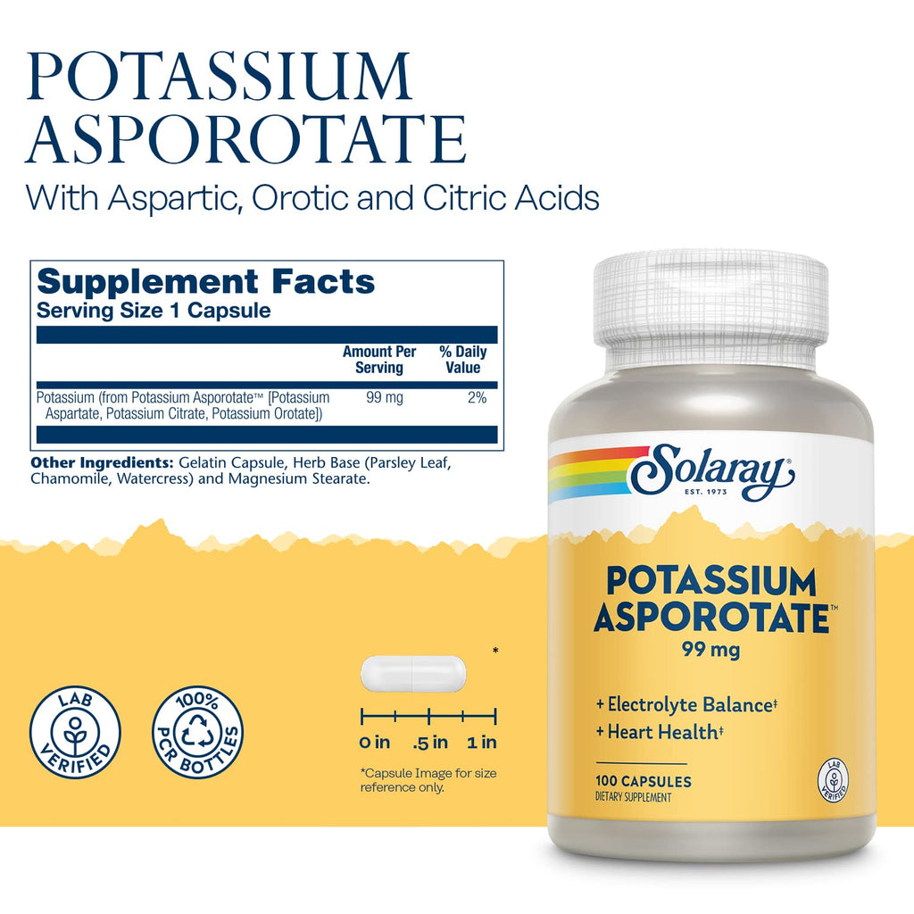 Solaray potassium for muscle function