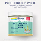 SOLARAY psyllium husk powder promotes gut health
