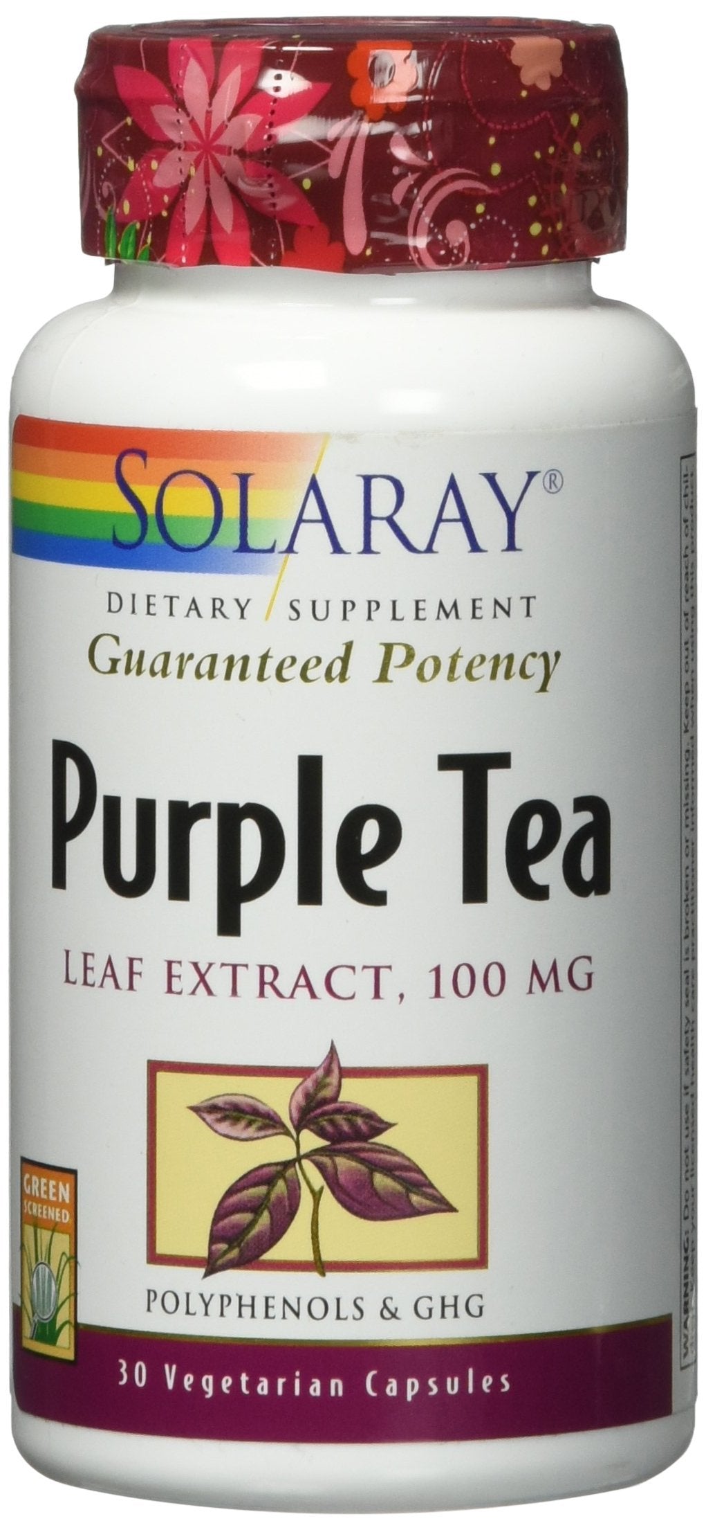 Solaray Purple Tea multiminerals capsules