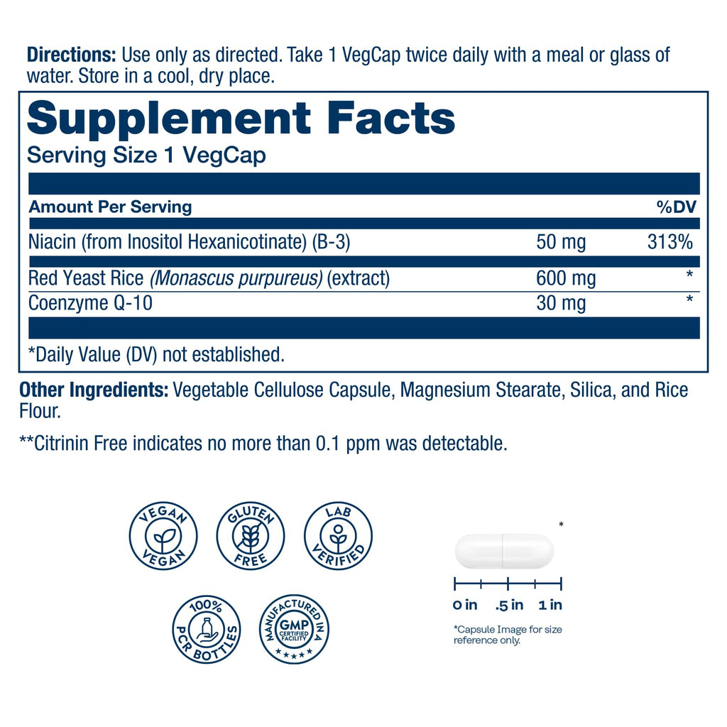 SOLARAY red yeast rice capsules