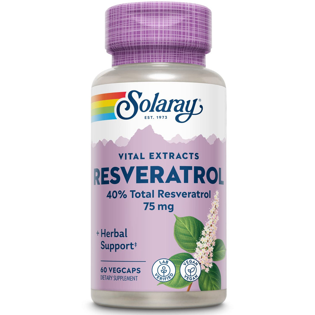 SOLARAY Resveratrol 75 mg benefits