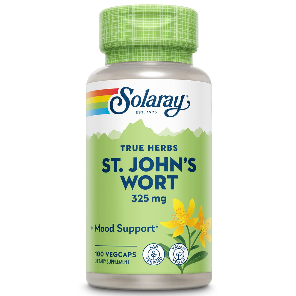 Solaray St John's Wort capsules for mood support