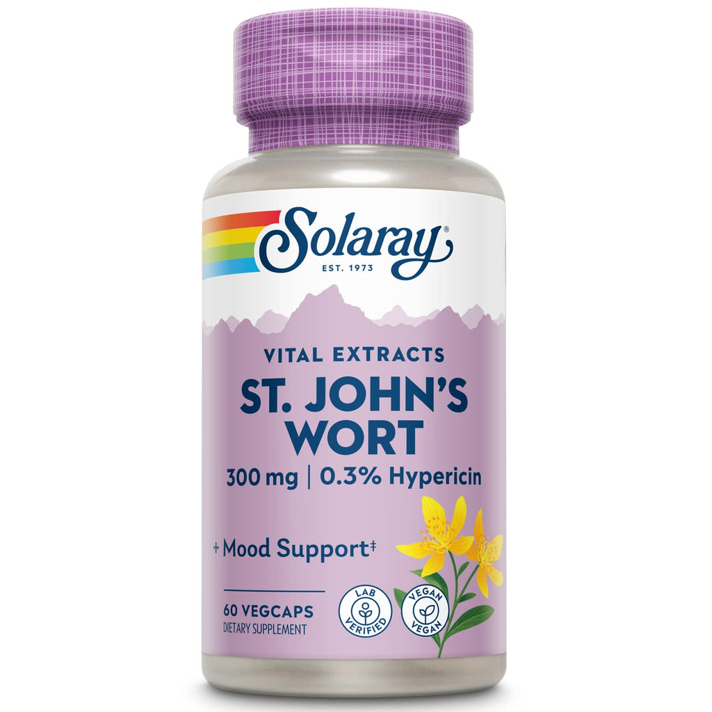 Solaray St John's Wort capsules for mood support