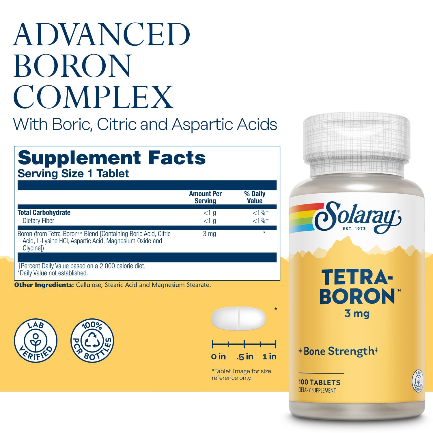Solaray Tetra Boron for energy support