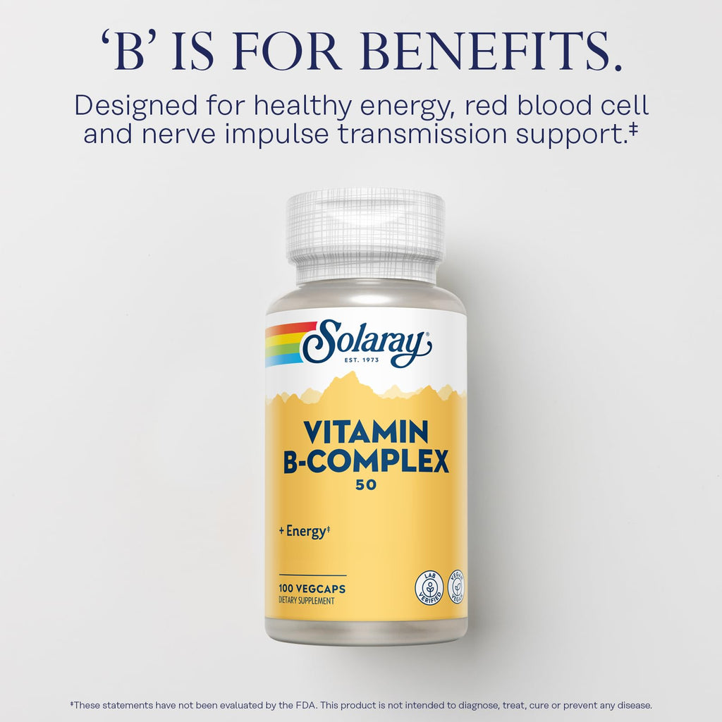 SOLARAY vitamin b complex 100 vegcaps