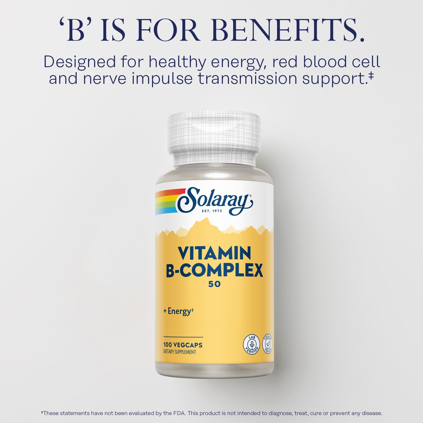 SOLARAY vitamin b complex 100 vegcaps