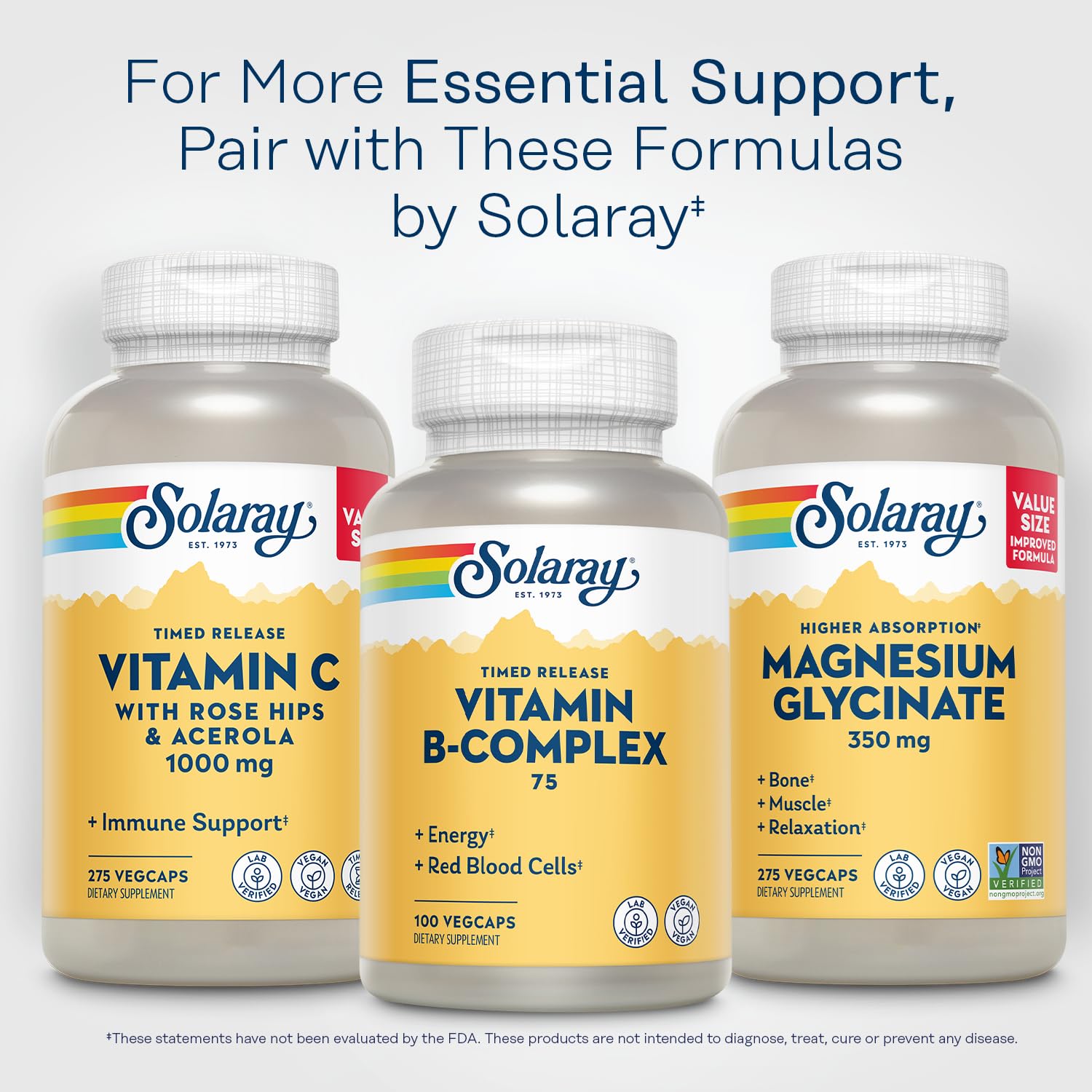 SOLARAY vitamin b complex enhances mood