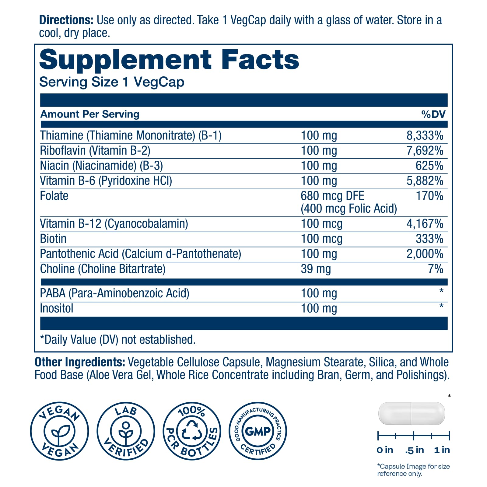 SOLARAY vitamin b complex for stress relief