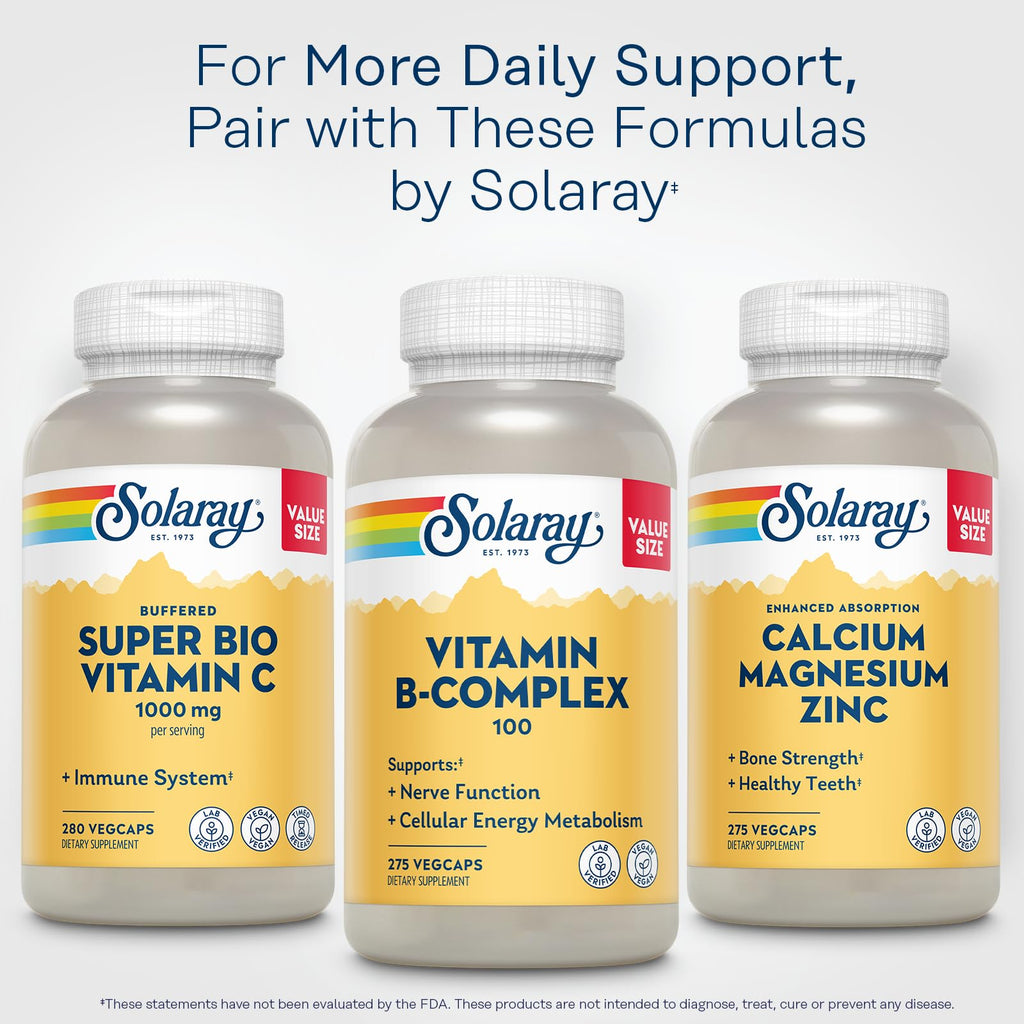 SOLARAY vitamin b complex promotes overall health